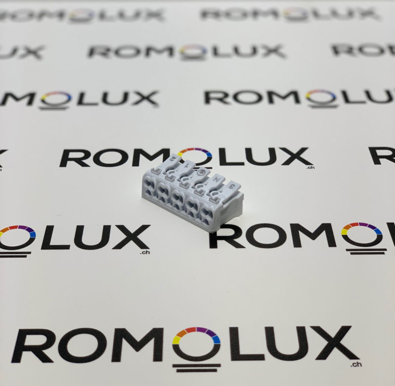 '' Push '' connector 5 PIN Quick - Romolux